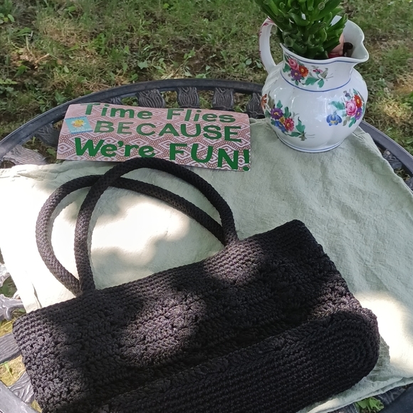 The Sak | Bags | Vintage The Sak Peace Dove Med Tote Black | Poshmark